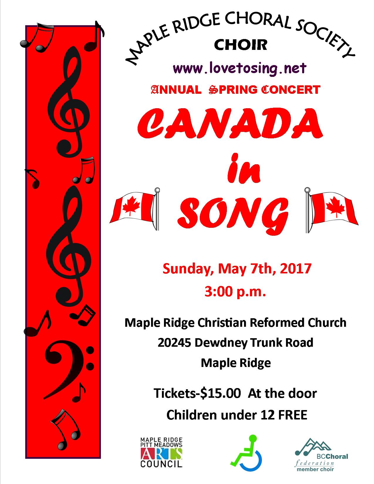 2017 Spring Concert – Maple Ridge Choral Society